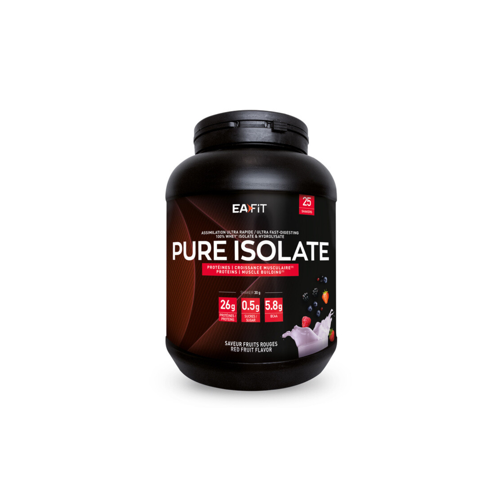 Ea Fit PURE ISOLATE Saveur Fruits Rouges, 750g | Parashop.com
