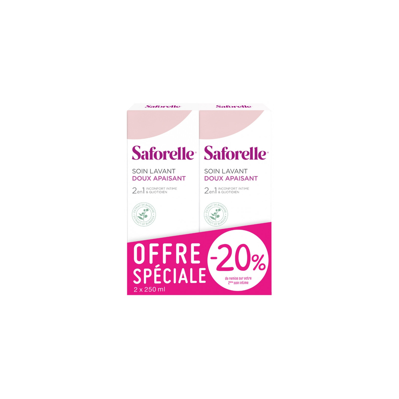 Saforelle Soin lavant doux, 2 x 250ml | Parashop.com