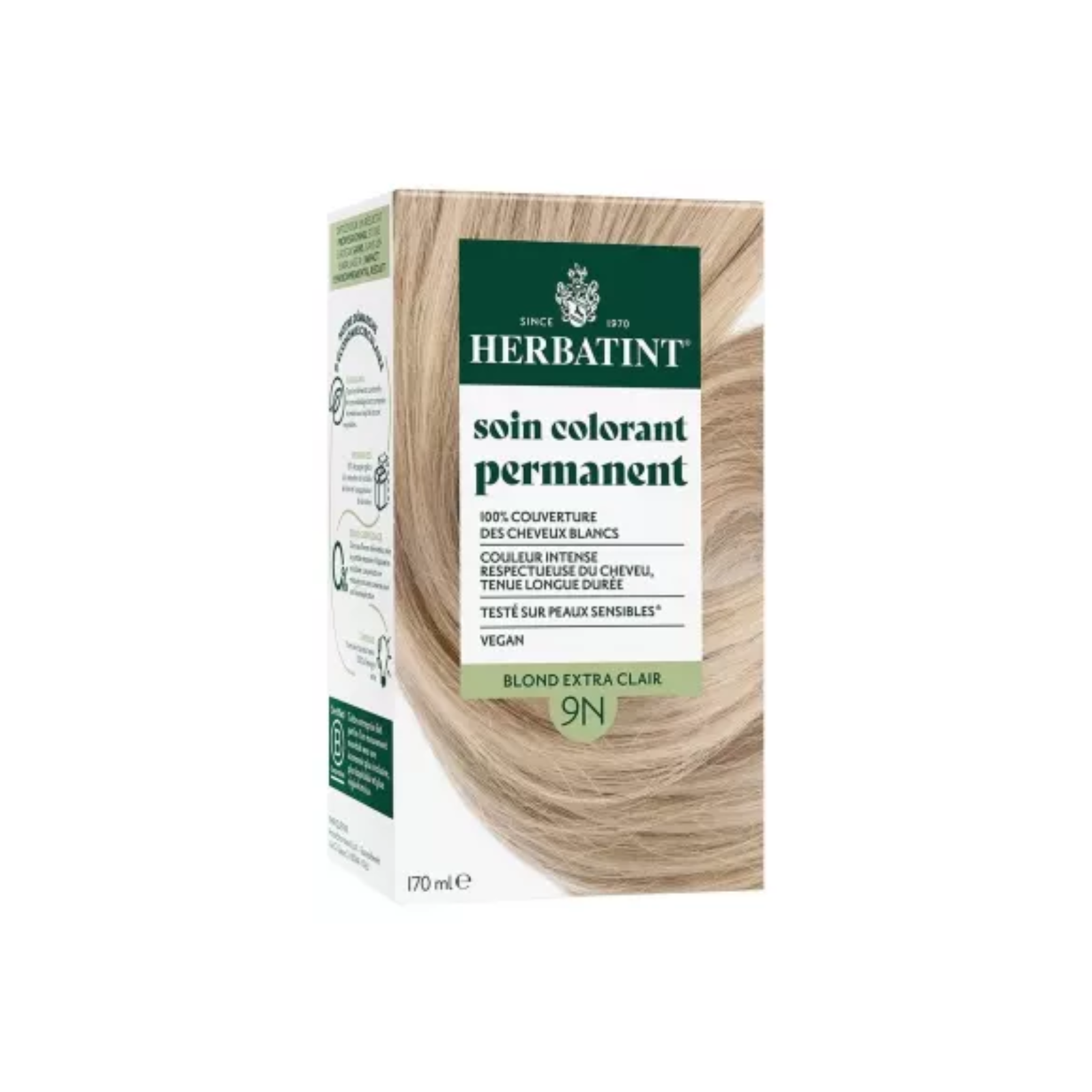 Soin Colorant Permanent - Coloration : 9N Blond Extra Clair, 170ml