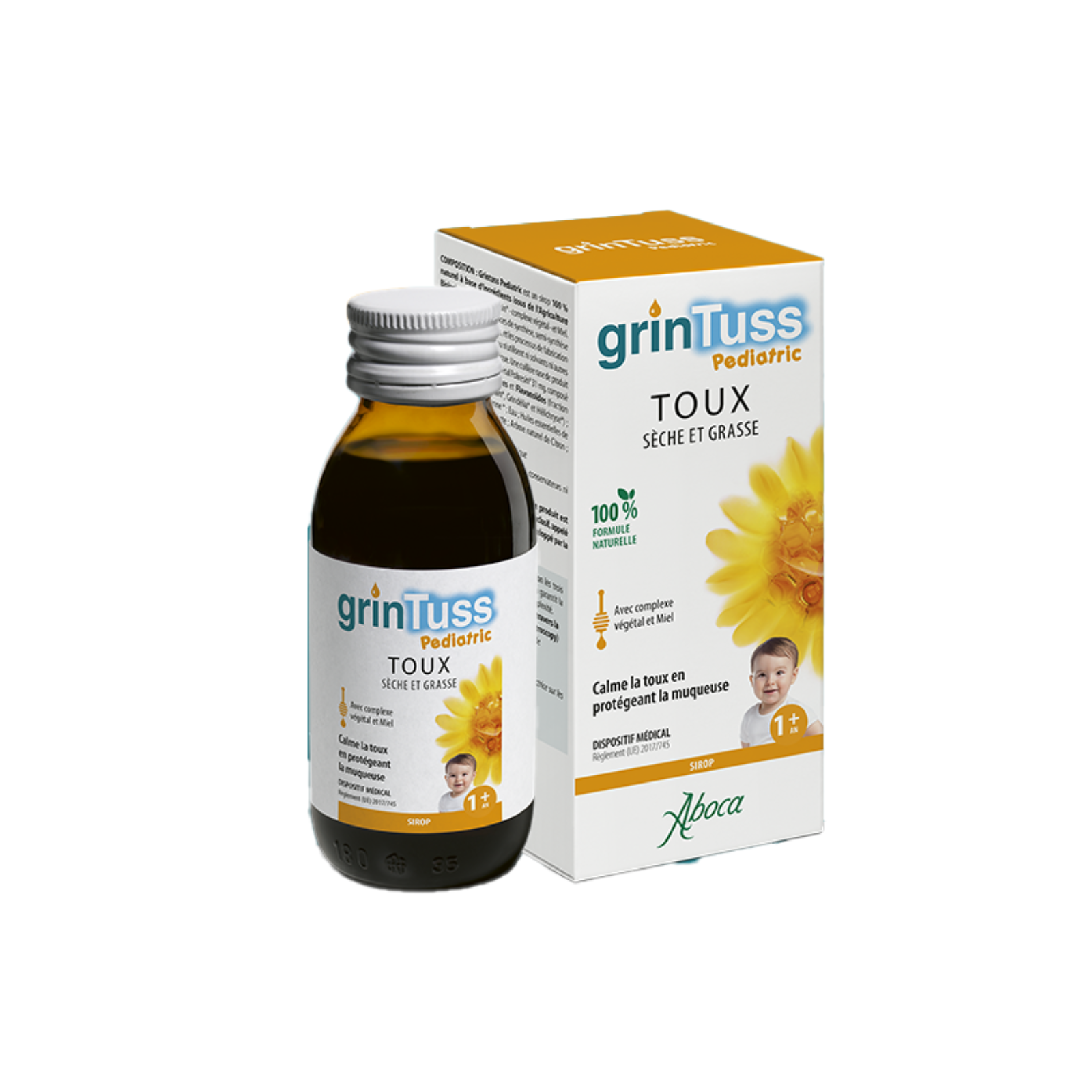 Grintuss Pediatric Sirop Toux Sèche Et Grasse, 180G