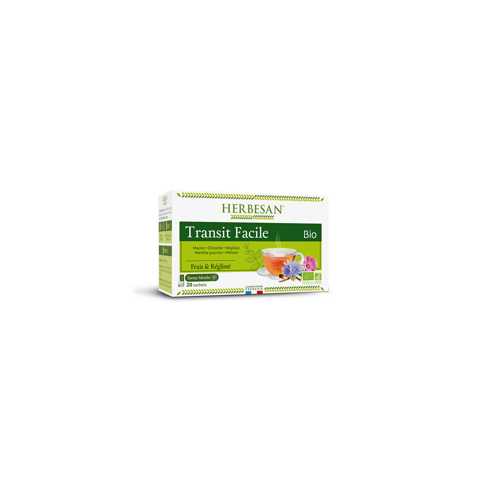 Herbesan Infusion bio transit facile chicorée, 20 sachets