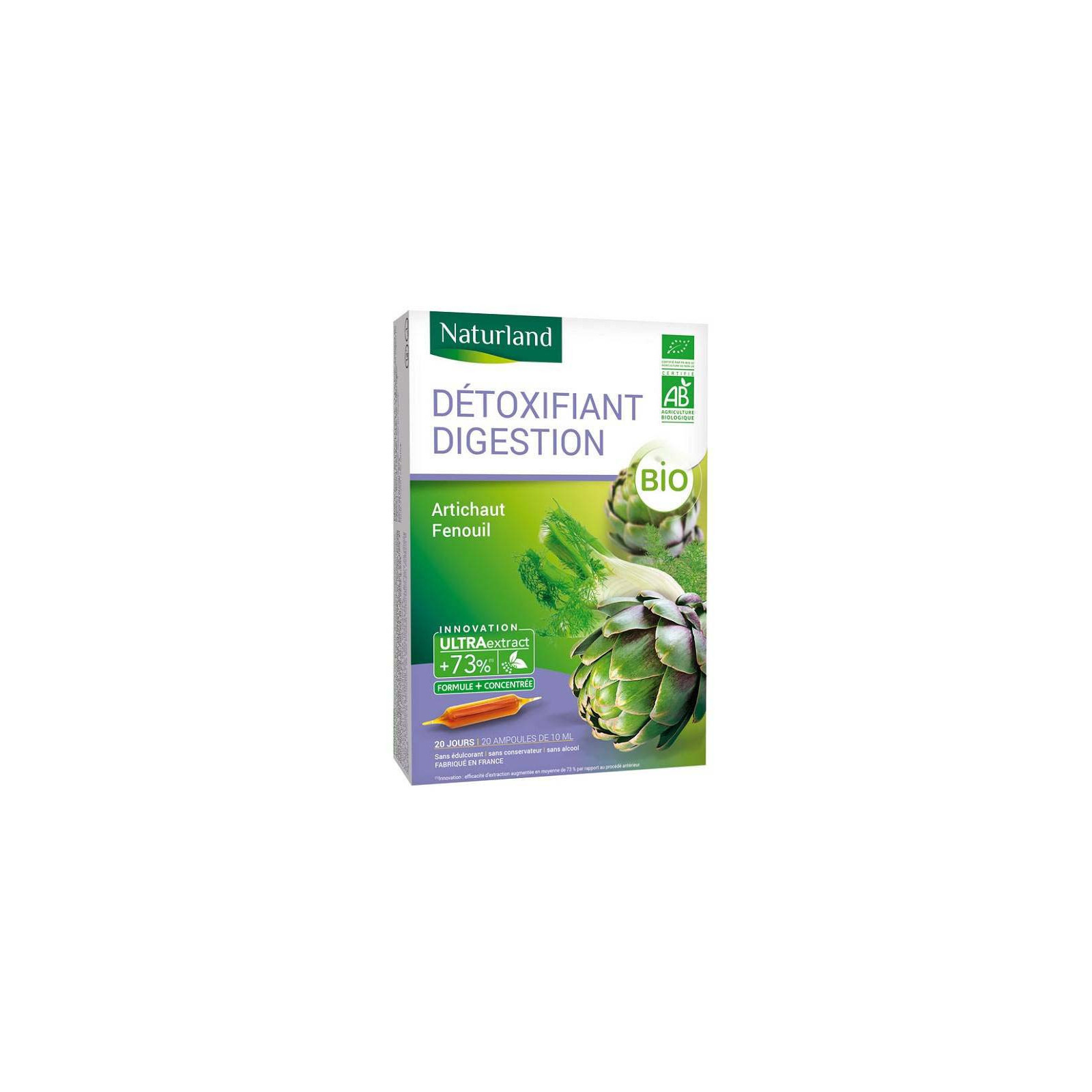 Détoxifiant digestion Bio, 20 ampoules