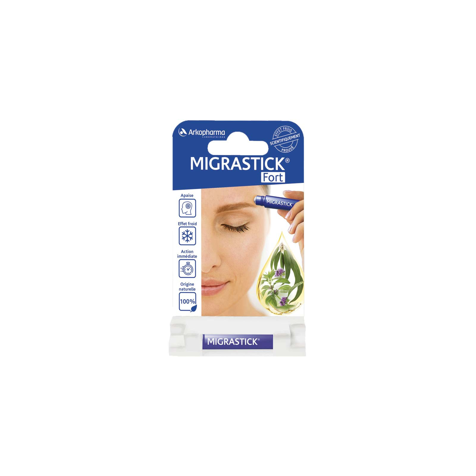 Arkopharma ARKOESSENTIEL MIGRASTICK FORT, Roll-on antimigraineux 3ml