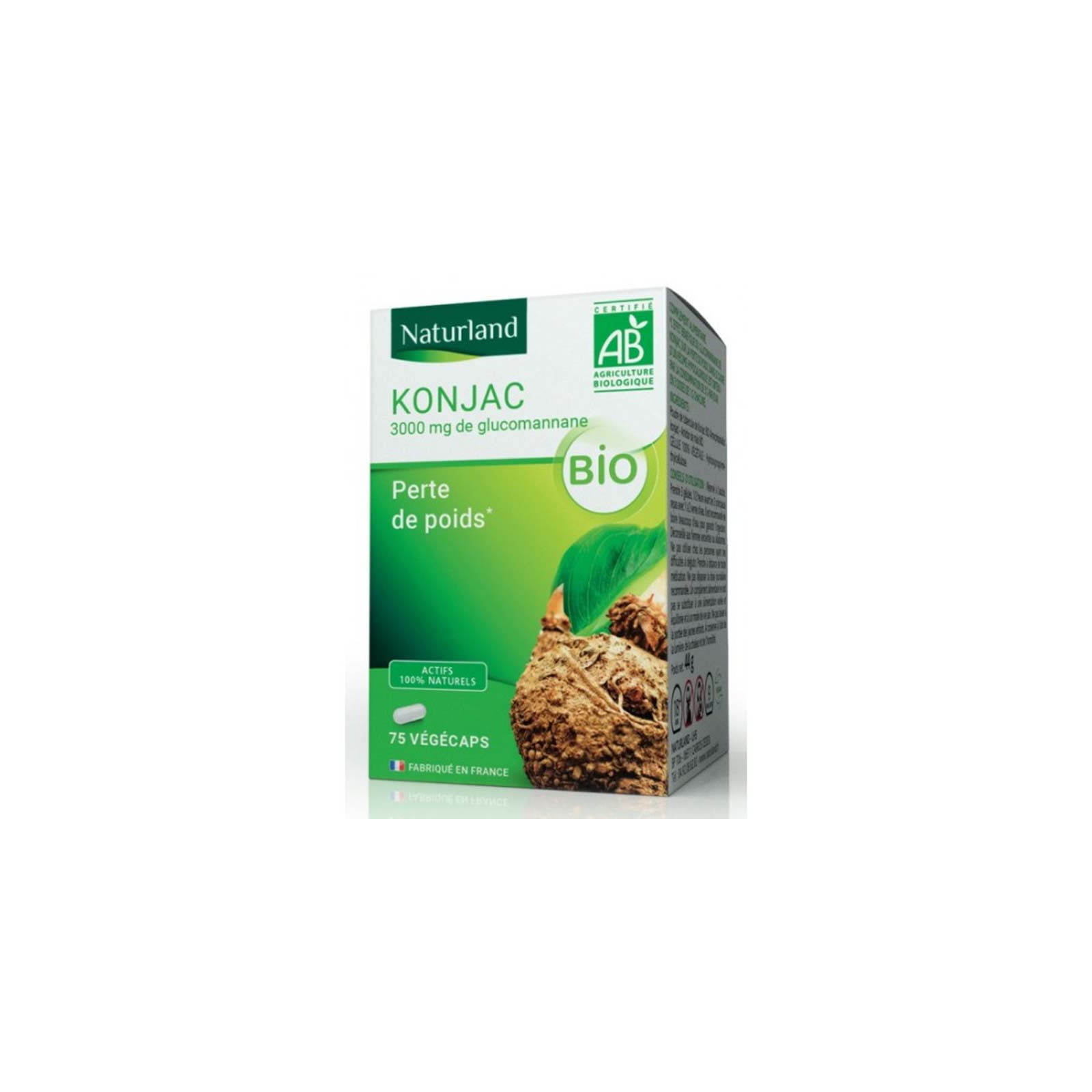 Naturland Konjac Bio 75 végécaps