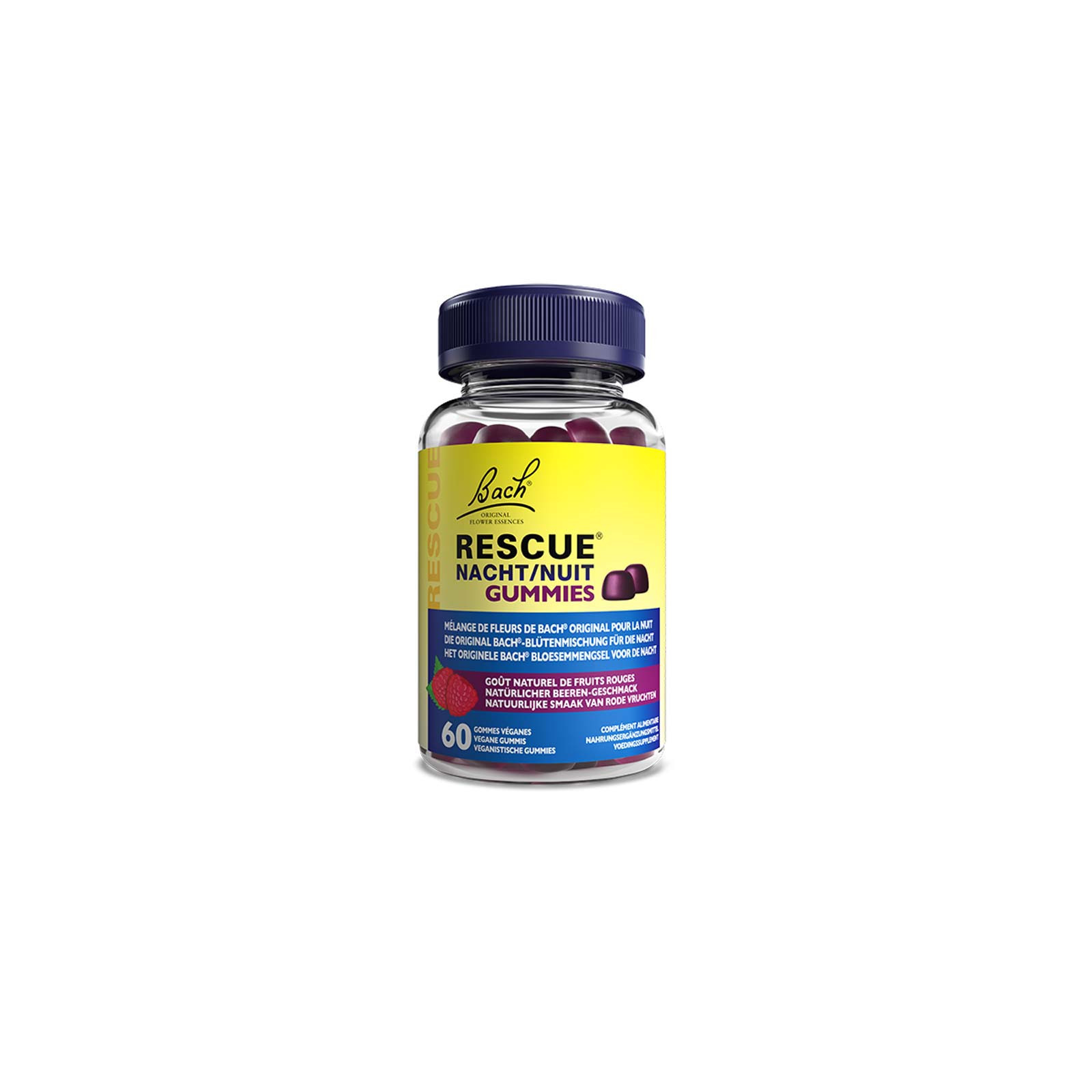 Rescue® NUIT Gummies saveur Fruits rouges, 60 gummies