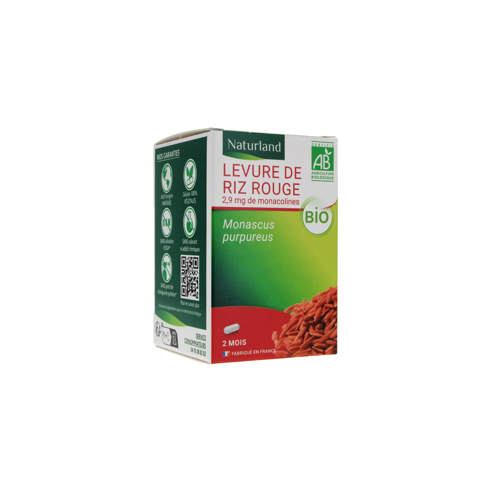 Levure De Riz Rouge Bio, 60 Végécaps Levure De Riz Rouge Bio, 60 Végécaps