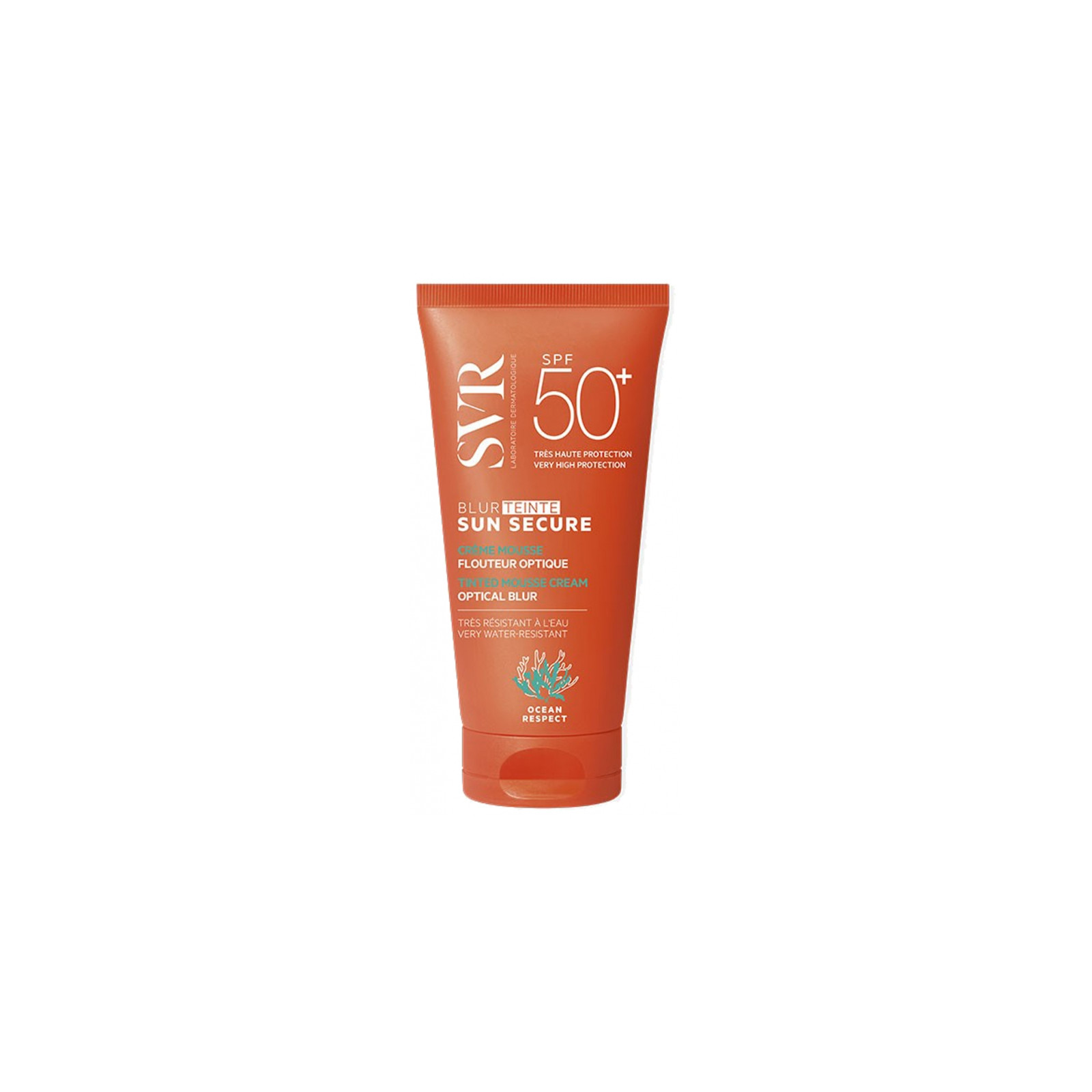 SVR SUN SECURE Blur crème mousse flouteur optique SPF50+ Teinté, 50ml