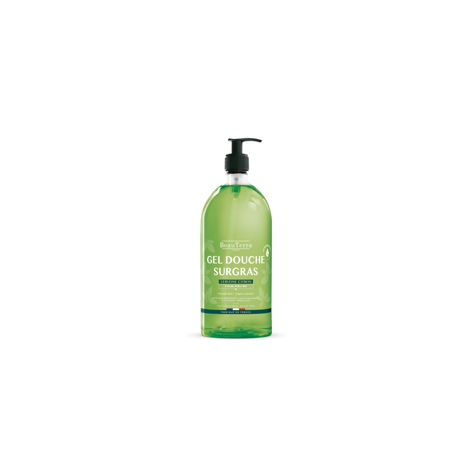 BEAUTERRA Gel douche & Shampoing verveine citron, 1L | Parashop.com