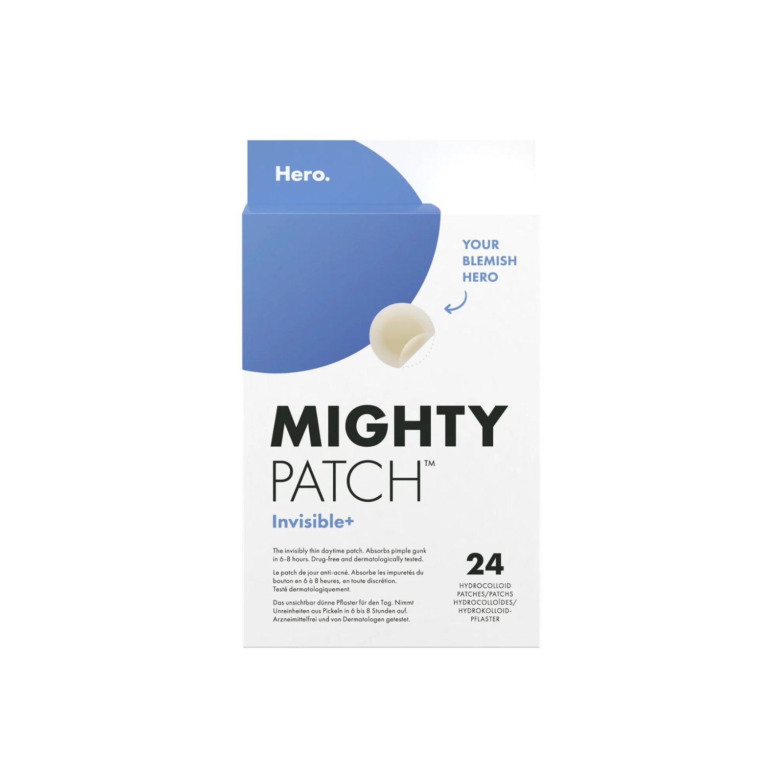 MIGHTY PATCH Invisible+ Patchs de Jour Anti-Acné, 24 Patchs Hydrocolloïdes