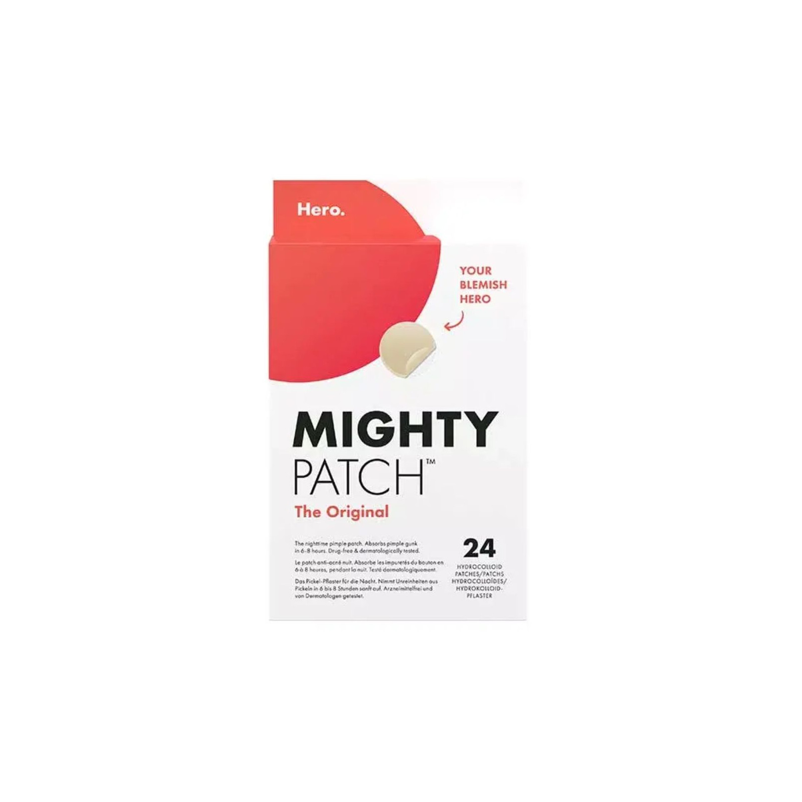 HERO Mighty Patch Original Patchs de Nuit Anti-Acné x24 patchs